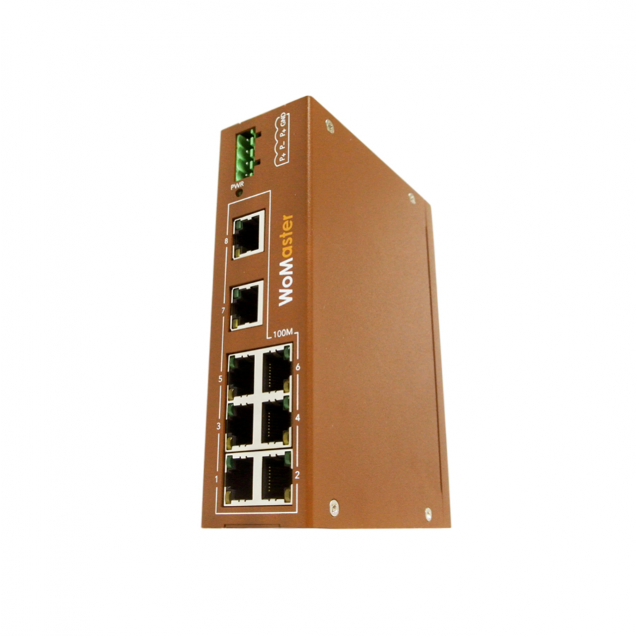 DS108 - Industrial 8-port unmanaged Ethernet switch | WoMaster
