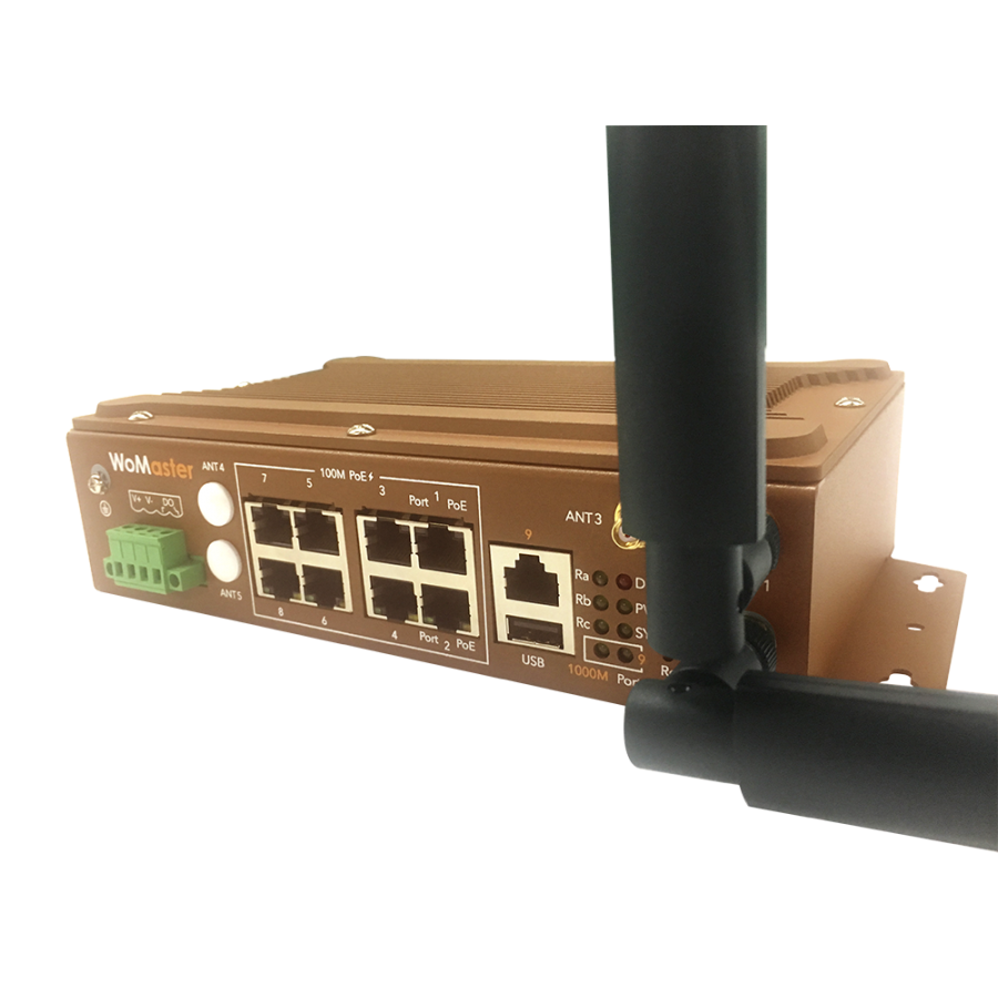PoE LTE Routing Switch and IoT Gateway for BUS/Vehicle and Automation