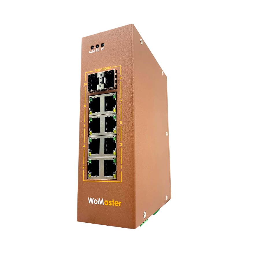 10-Port Full Giga Rugged Managed Switch