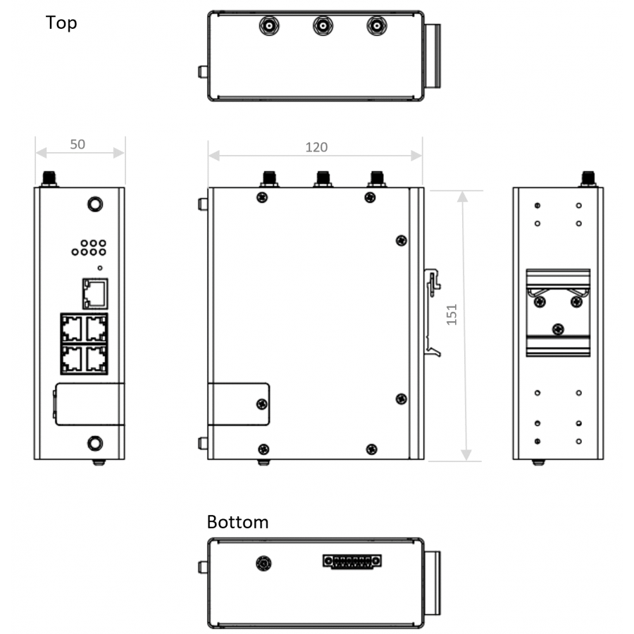 Industrial Grade Dual-Core High-Performance 5G NR LTE Router