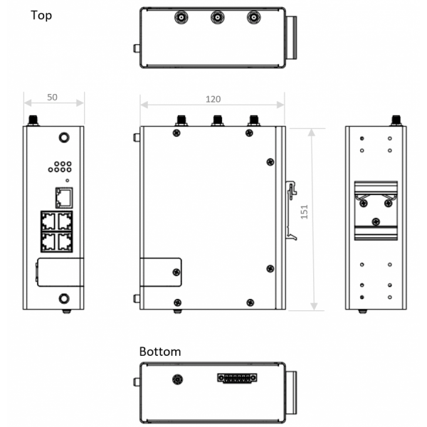Industrial Grade Dual-Core High-Performance 5G NR LTE Router